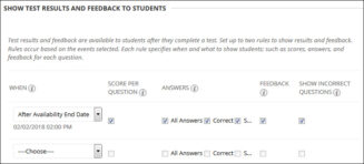 Showing Tests Results and Feedback to Students | UAMS Educational ...